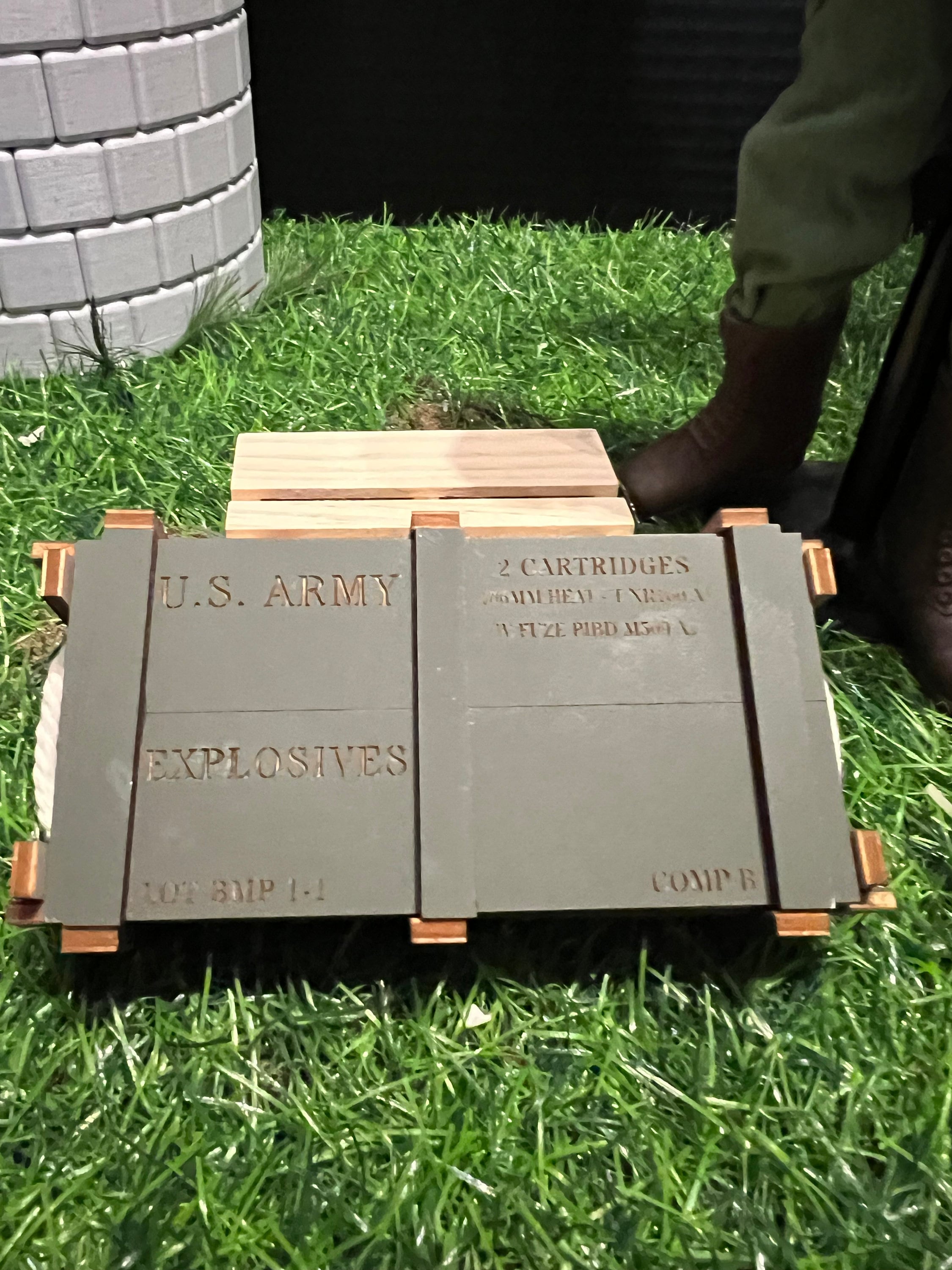 Gi Joe / Action Figure Custom 106mm Recoilless Rifle Wood Green Crate ...