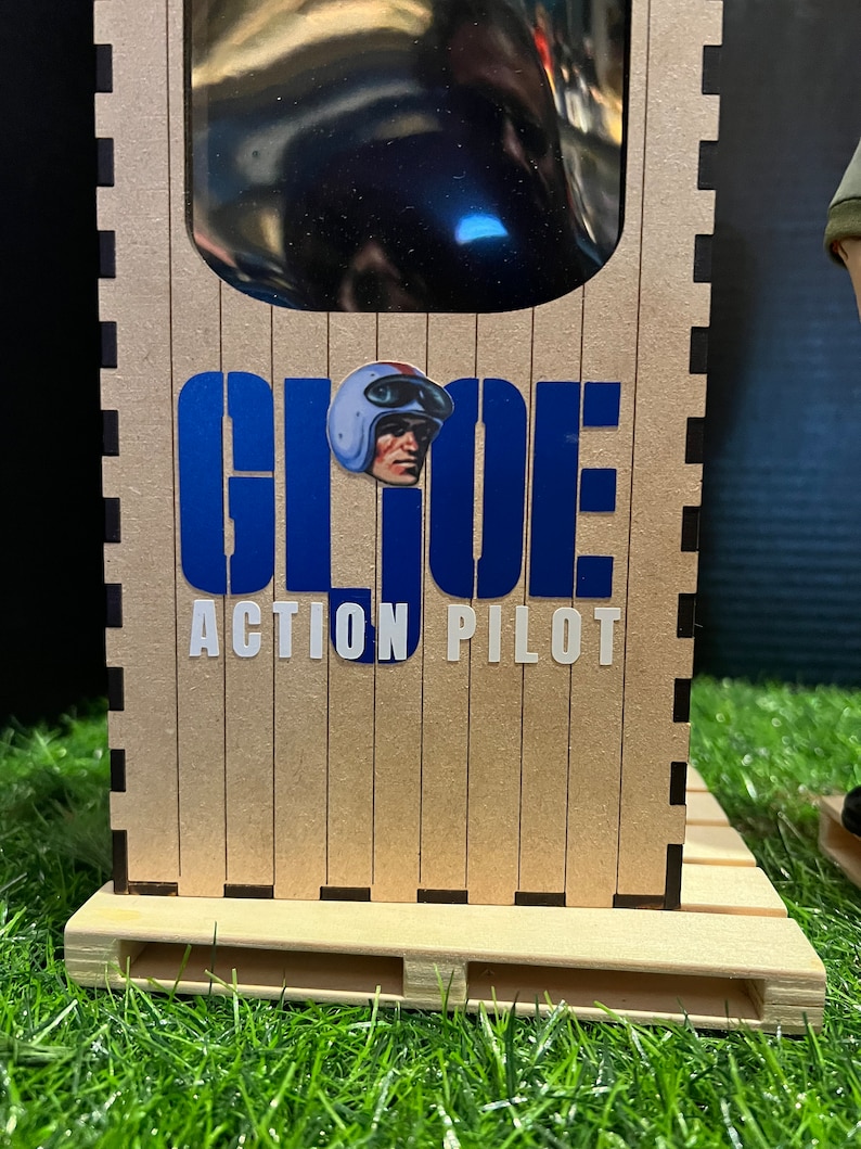 1/6 Scale Gi Joe/action Pilot Figure Coffin Style Storage & Display Box ...