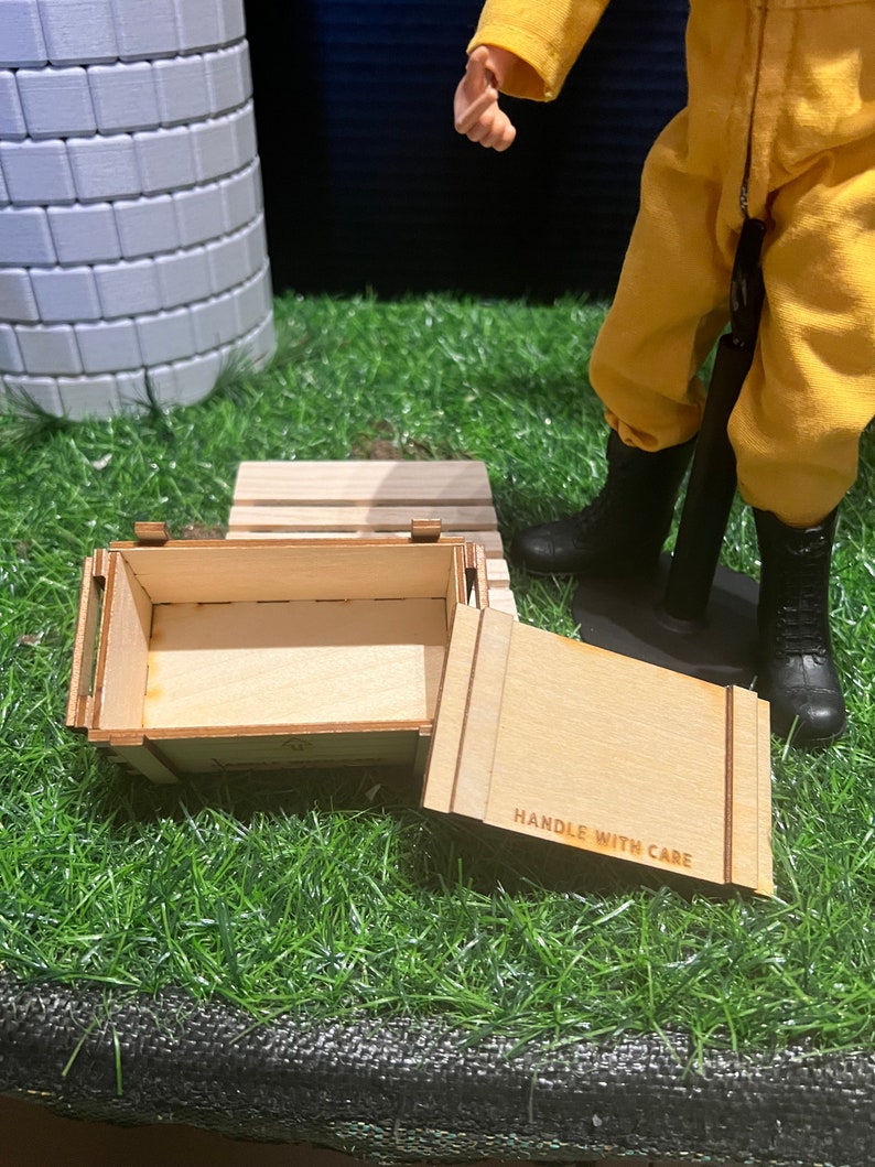 Gi Joe / Action Figure 1/6 Scale Custom Wood Crate: Large/natural ...