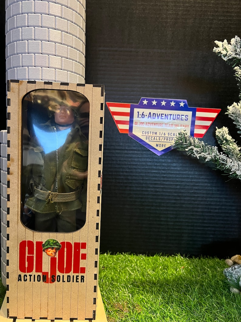 1/6 Scale Gi Joe/action Soldier Figure Coffin Style Storage & Display ...
