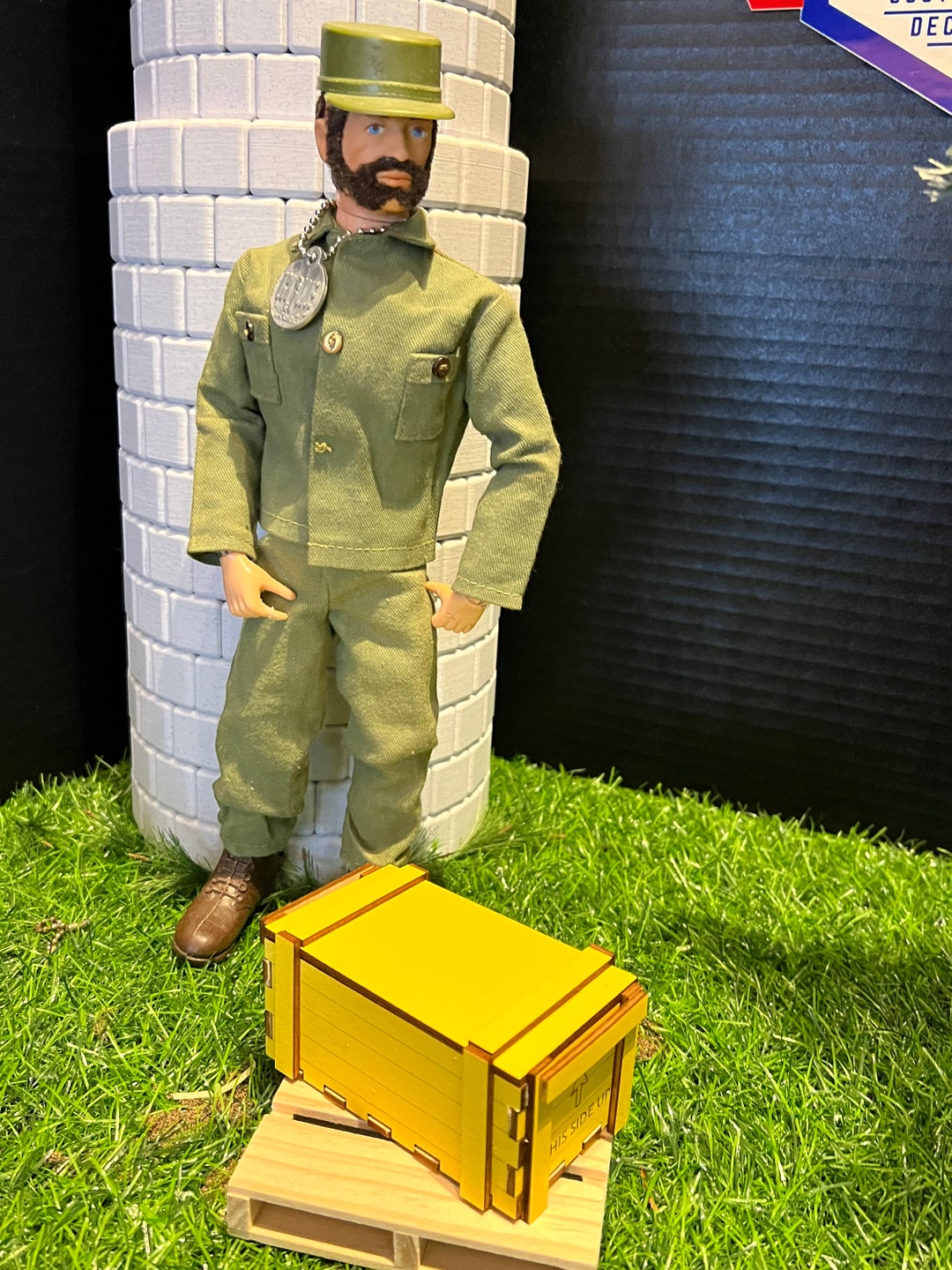 Gi Joe / Action Figure 1/6 Scale Custom Wood Crate: Large/yellow ...