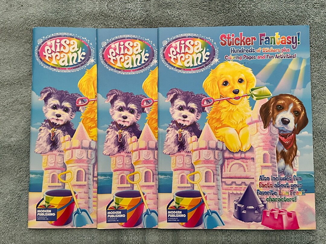 Lisa Frank Y2K STICKER FANTASY Book Hundreds of Stickers Plus ...