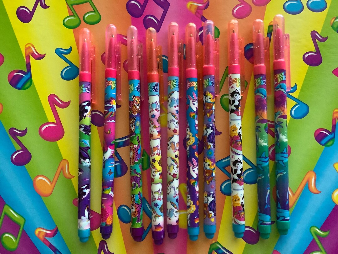 Lisa Frank 90s Vintage Pink Glitter Cap Pens PICK ONE - Etsy