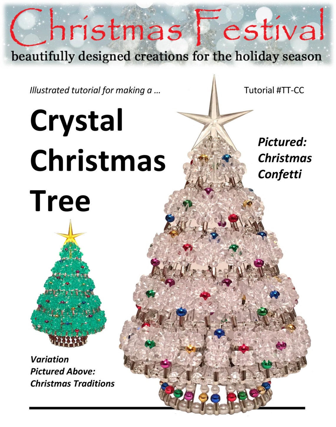 Printable Tutorial Instructions for Crystal Christmas Tree | Etsy