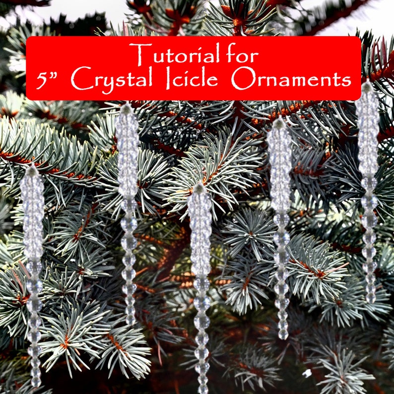 Printable Tutorial Instructions for Crystal Icicle Christmas Tree ...