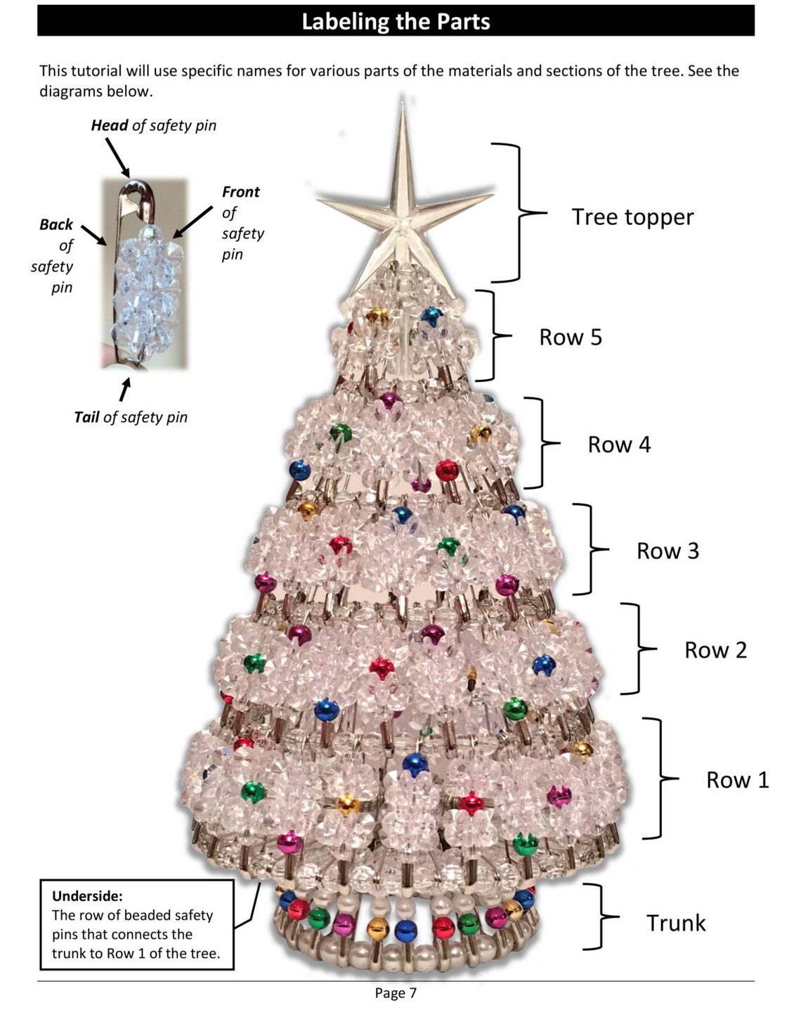Printable Tutorial Instructions for Crystal Christmas Tree - Etsy Canada