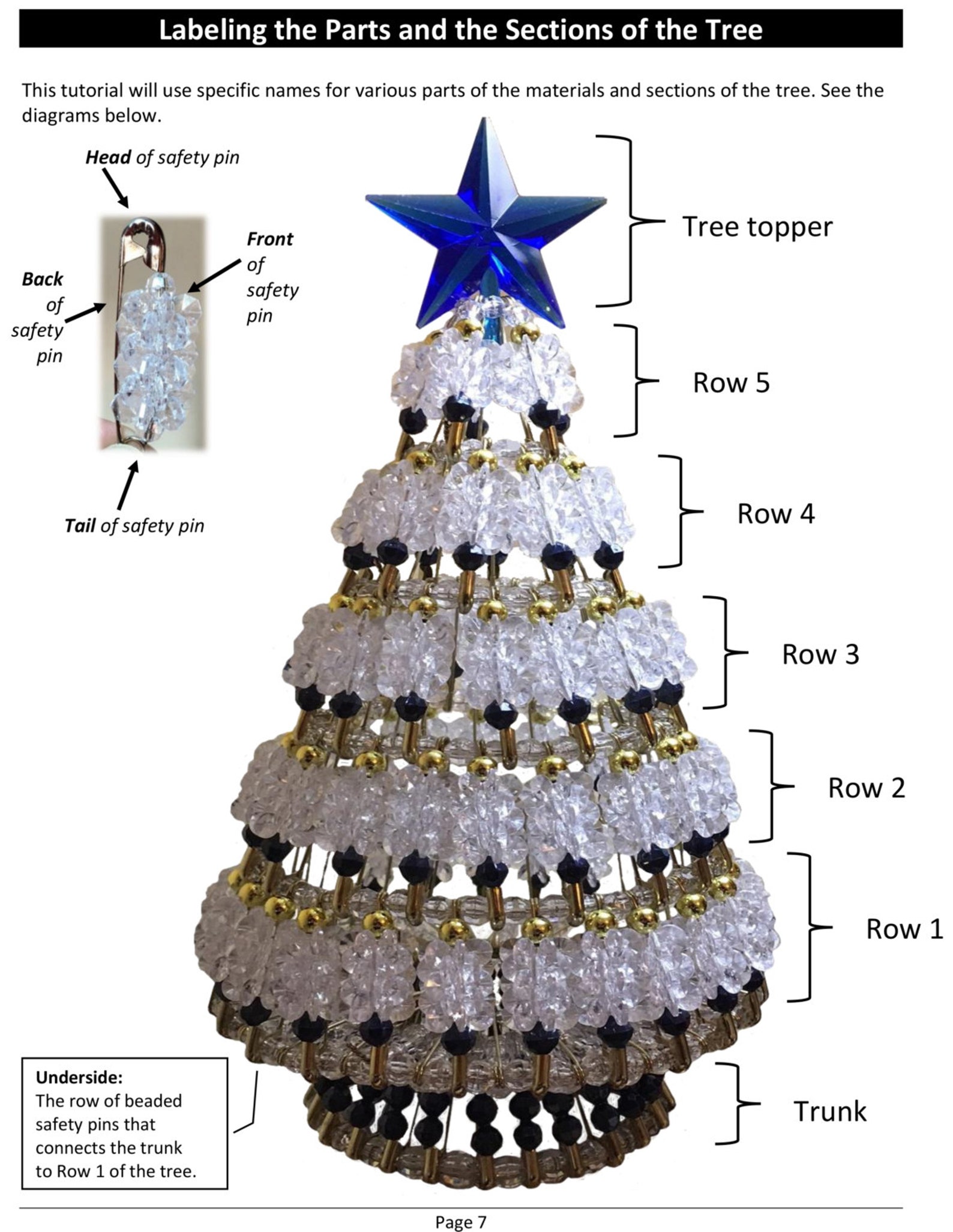 Printable Tutorial Instructions for Crystal Christmas Tree - Starry ...