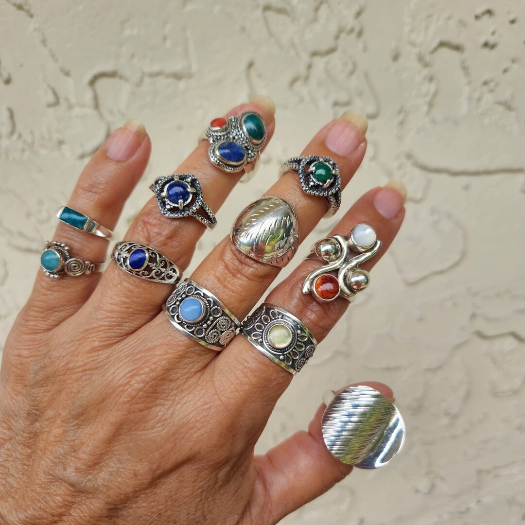 Sterling Silver 950 Rings - Etsy