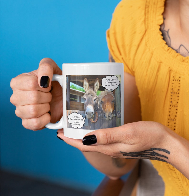 Funny Donkey Coffee Mug - Donkey Gifts for Donkey Lovers - Donkey Gift ...