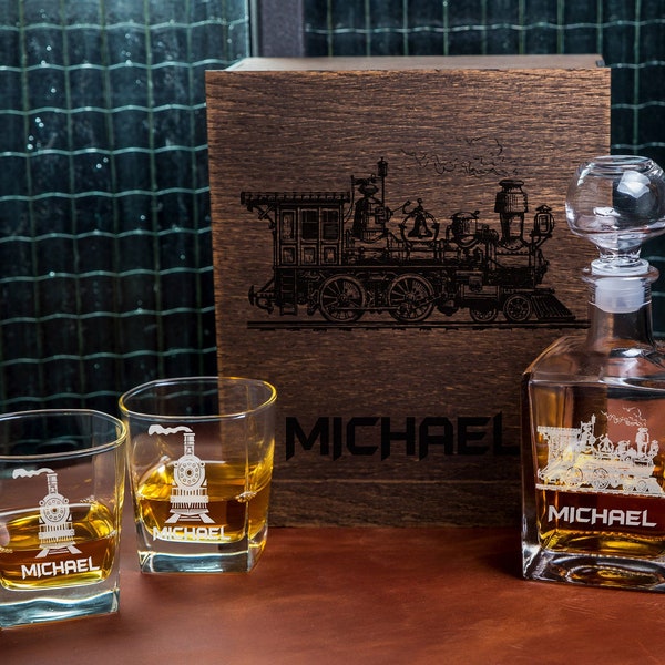 Train Whiskey Decanter - Etsy