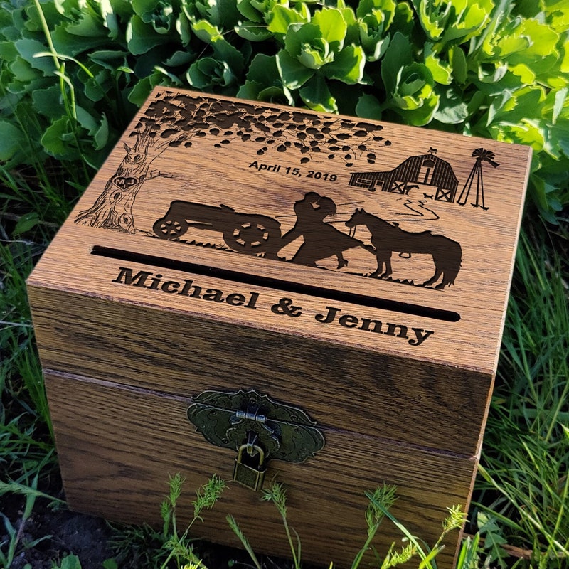 Rustic Card Box - Etsy
