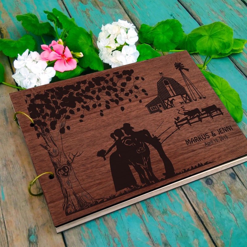 Rustic Guest Book - Etsy