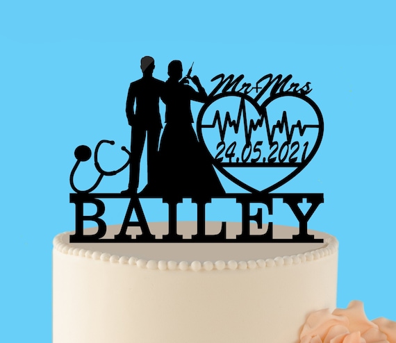 Doctor Wedding Cake Topper Ambulance Cake Topper Nurse Cake - Etsy