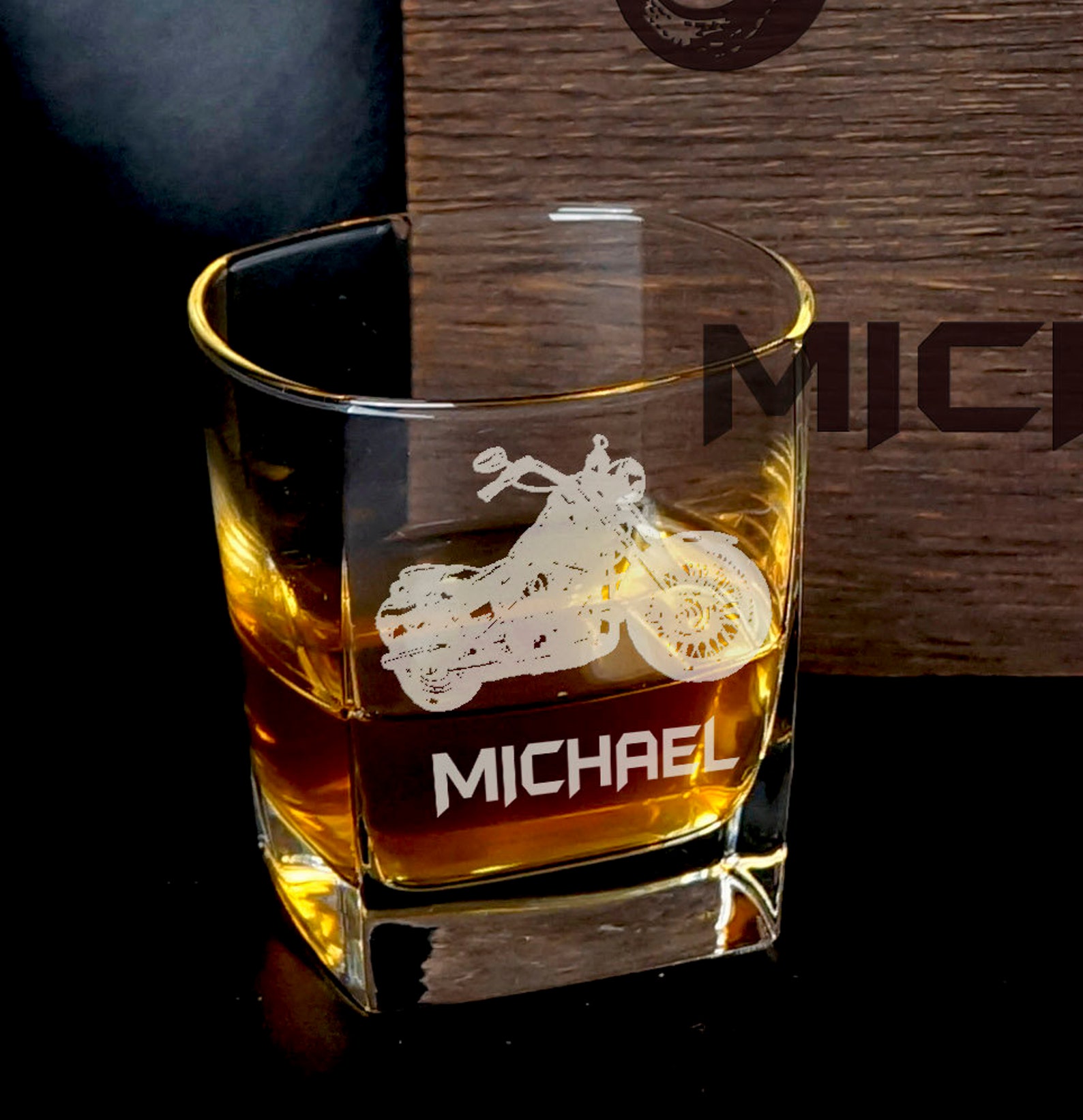 Personalized Motorcycle Decanter Set Glass Decanter Whiskey - Etsy