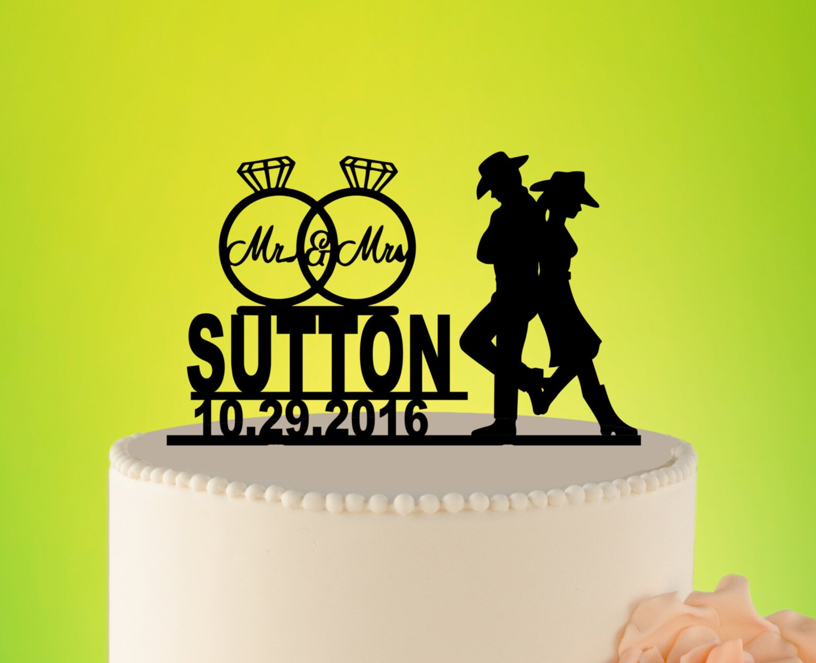 Country Wedding Cake Topper Rustic Cake Topper Wedding Decor | Etsy