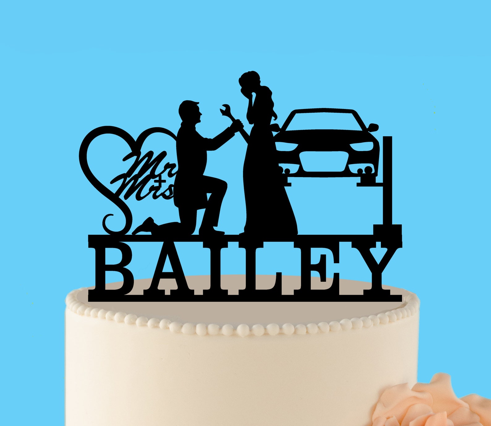 Mechanic Cake Topper Personalized Auto Mechanic Wedding Cake - Etsy