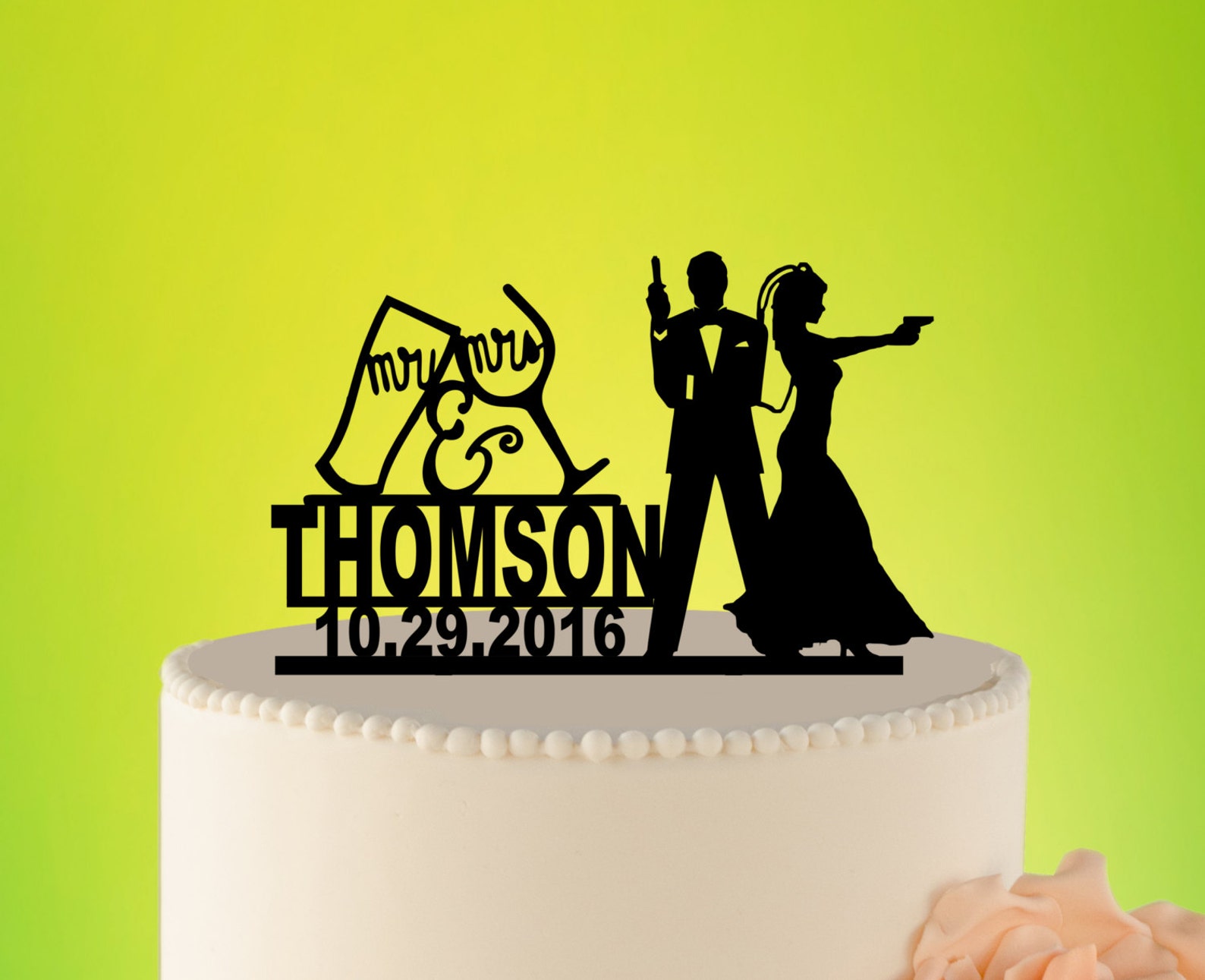 Wedding Cake Topper 007 Wedding Cake Topper Wedding Cake | Etsy