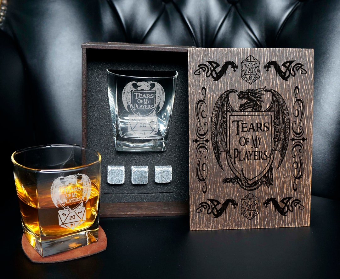 Game Master Personalized Whiskey Gift Set in Wood Box Tears of My ...