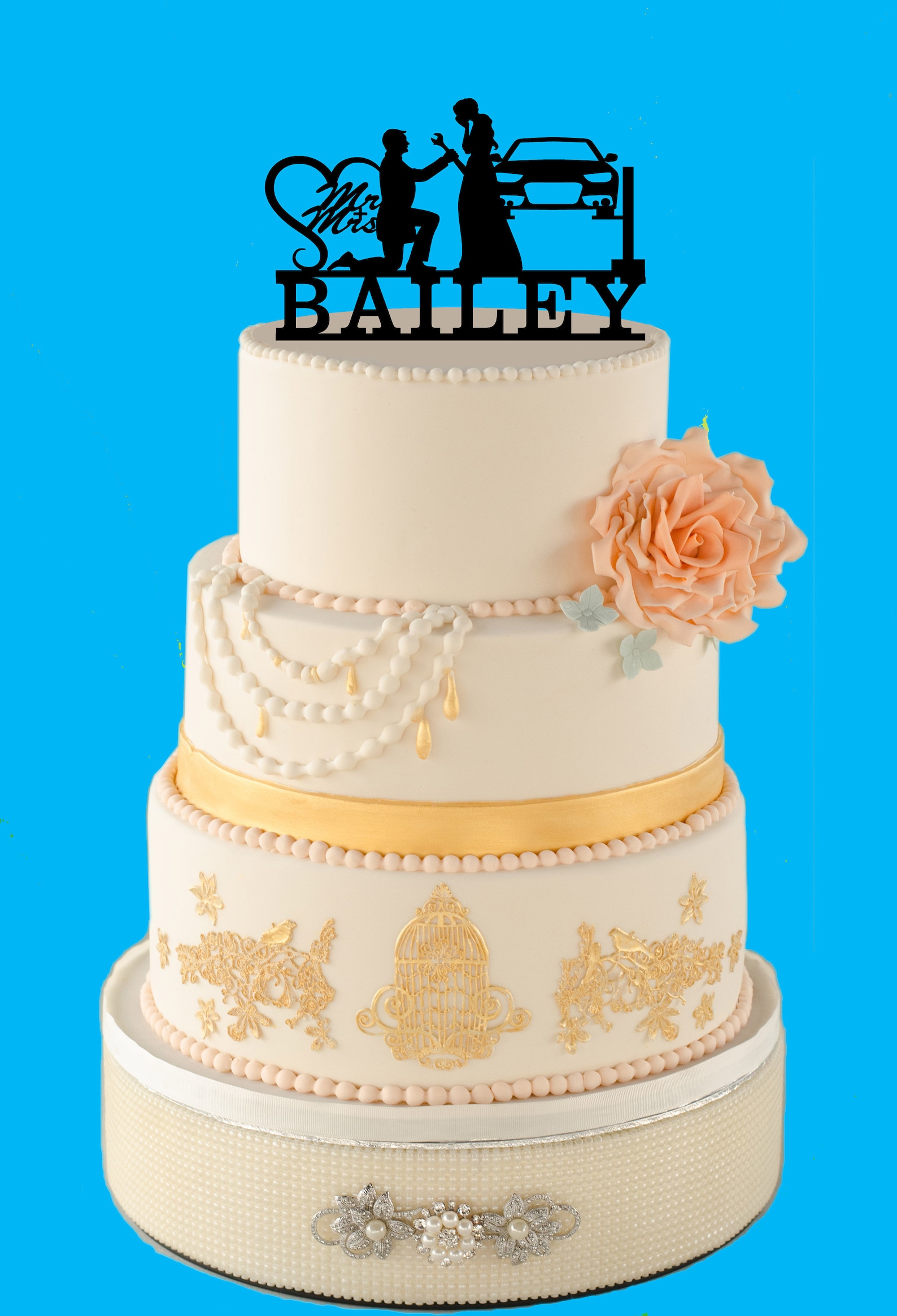 Mechanic Cake Topper Personalized Auto Mechanic Wedding Cake - Etsy