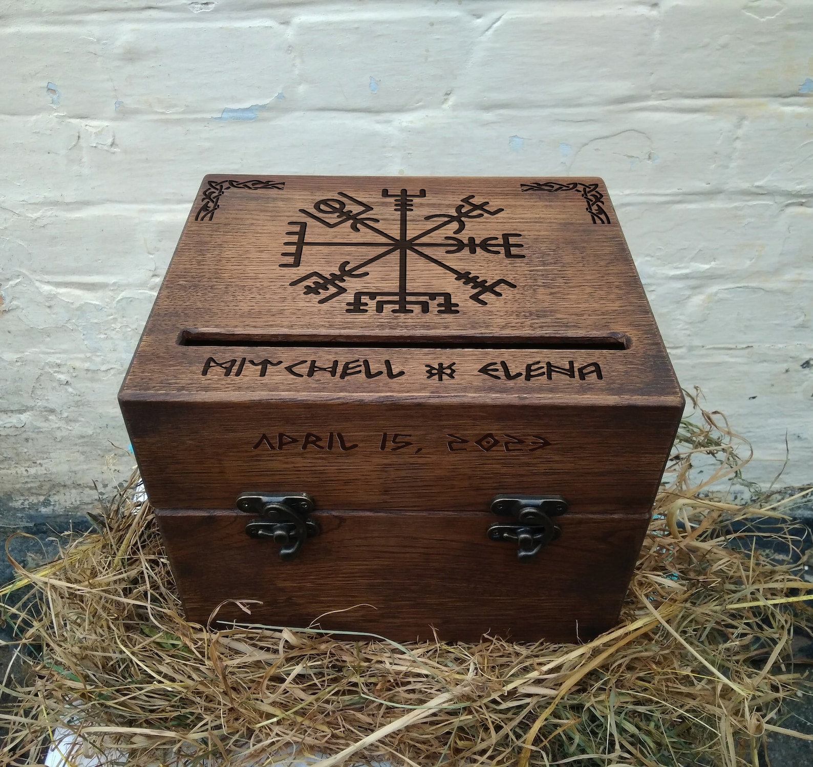 Viking Wedding Card Box Viking Wedding Gift | Etsy