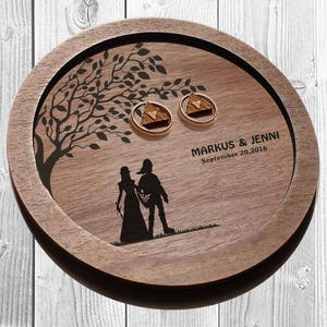 Rustic Wedding Ring Dish, Ring Plate, Wedding Ring Plates, Ring Holder ...