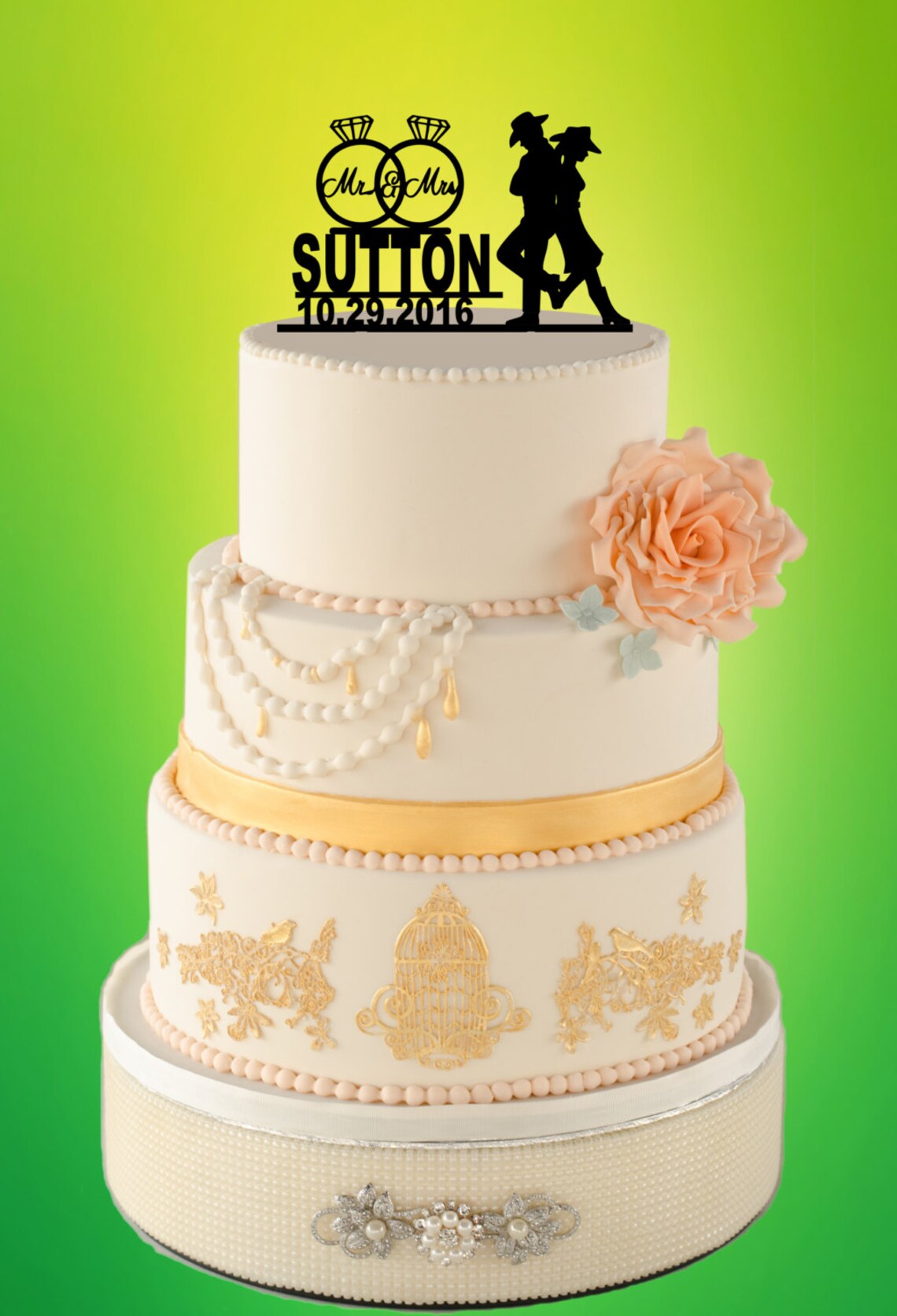 Country Wedding Cake Topper Rustic Cake Topper Wedding Decor | Etsy