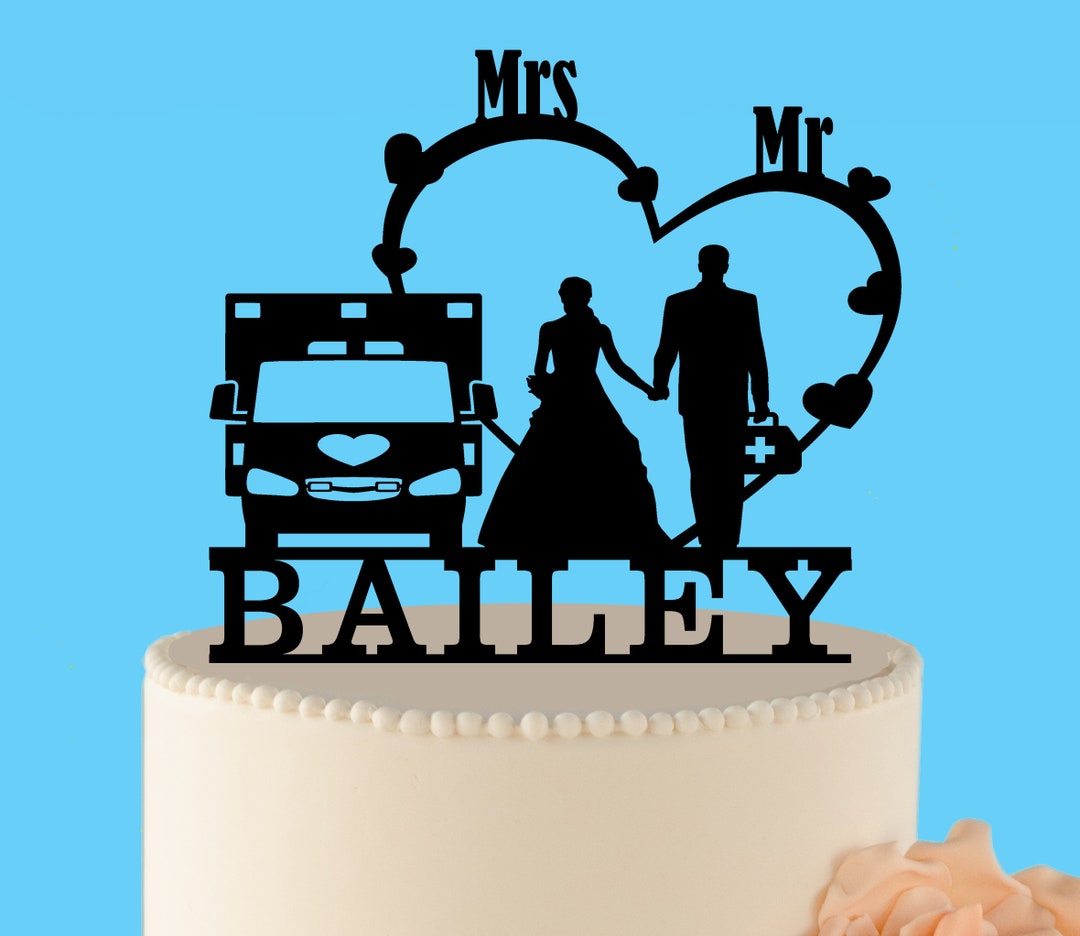 Ambulance Wedding Cake Topper: Doctor Nurse Theme Decoration - Etsy