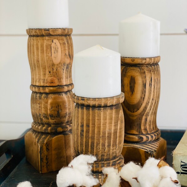 Candle Holder Rustic - Etsy