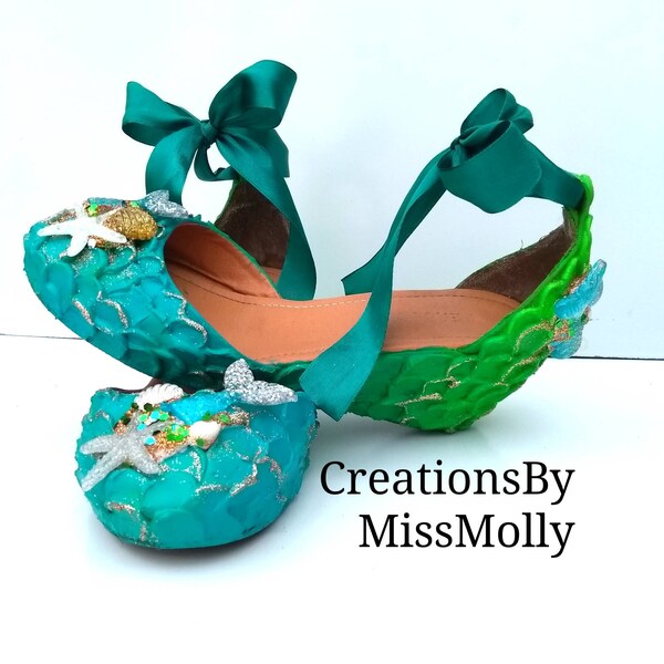 Mermaid Shoes - Etsy UK