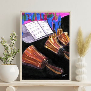 Handbell Choir Watercolor Print – A Meaningful Gift for Music Lovers - Etsy