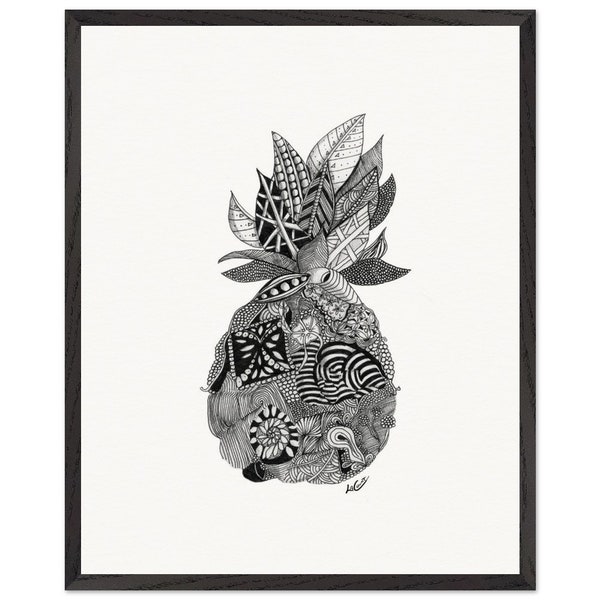 Pineapple Zentangle - Etsy