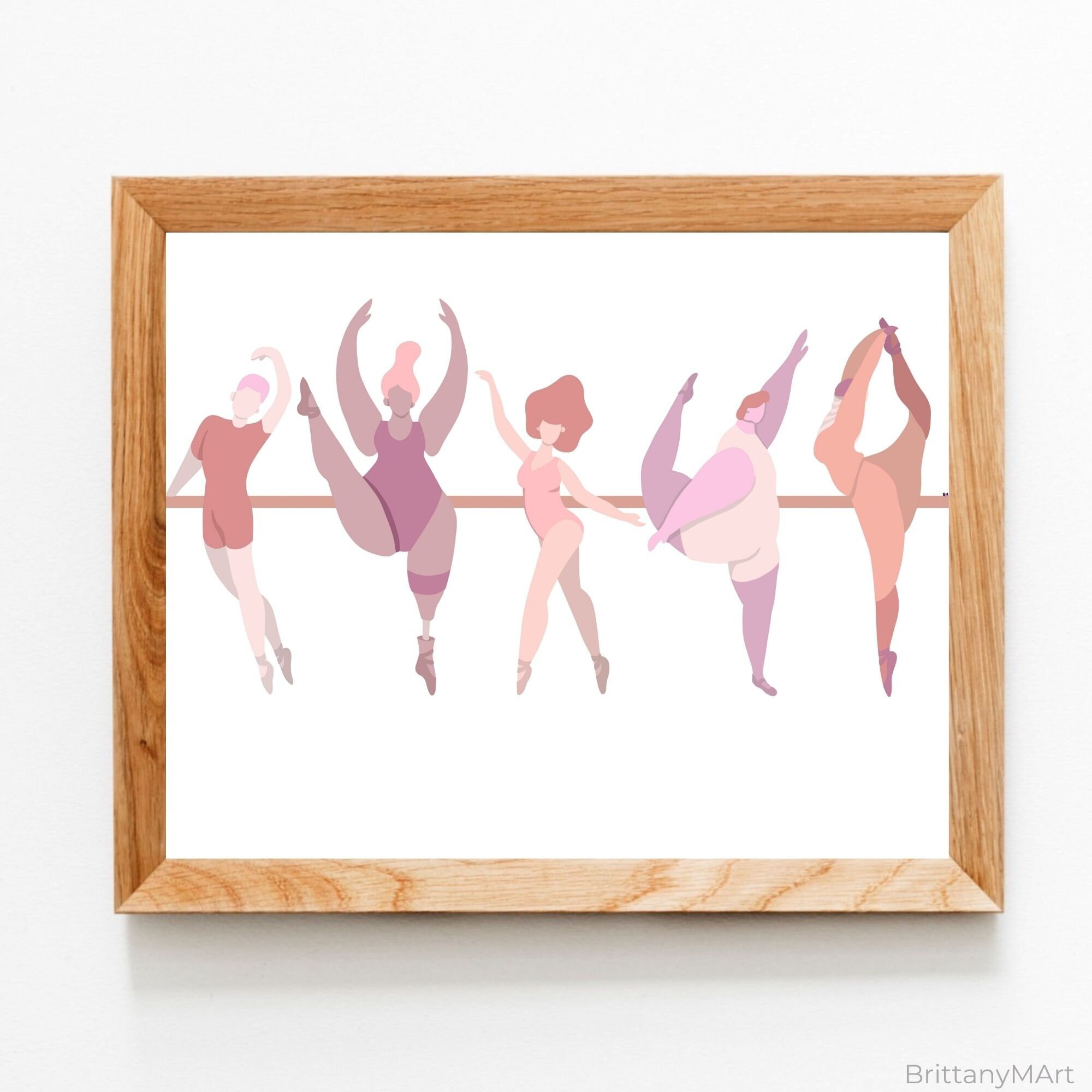 Body Positive Art, Ballet Print, Dance Wall Art, Gifts for Dancer, Body ...
