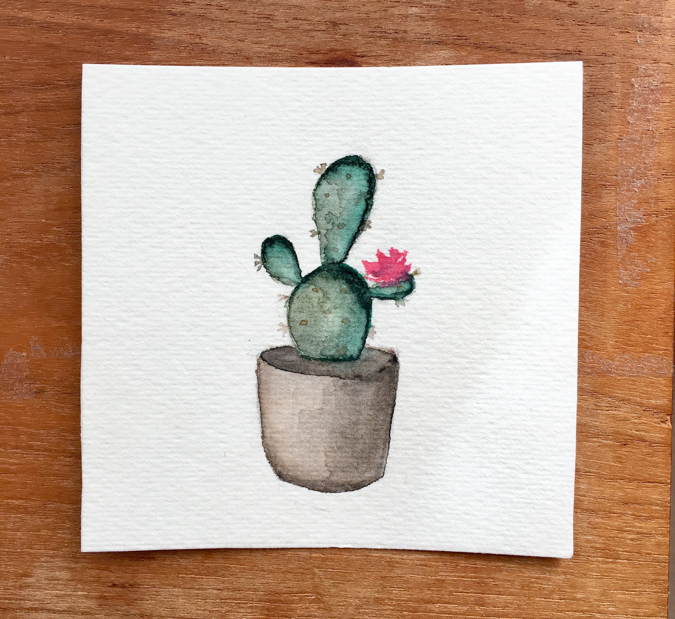 Tiny Art Prints, Succulent Prints, Cactus Art Print, Miniature ...
