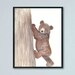 Woodland Nursery Decor, Woodland Animal Prints, Bear Print, Bear ...