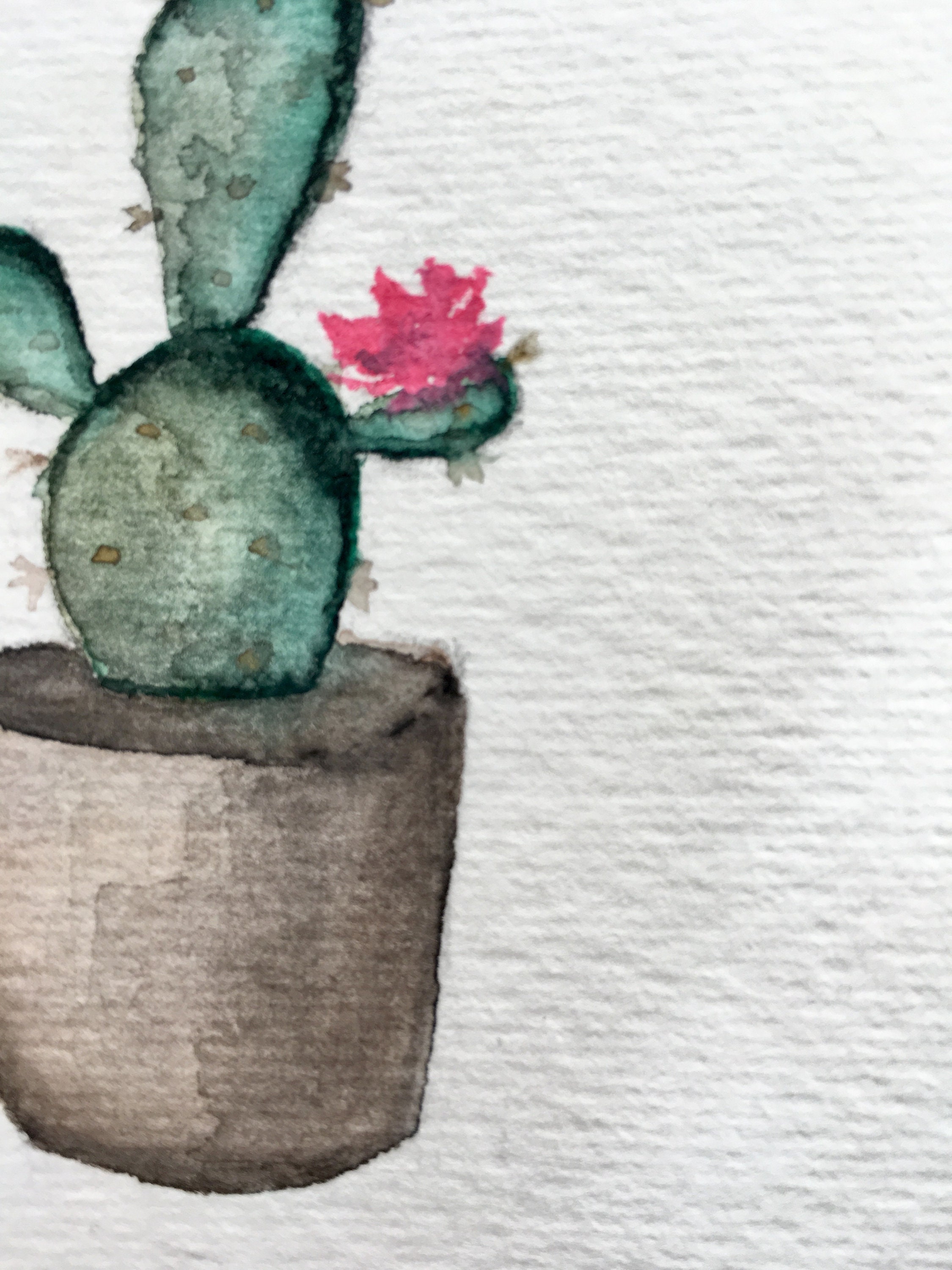 Tiny Art Prints, Succulent Prints, Cactus Art Print, Miniature ...