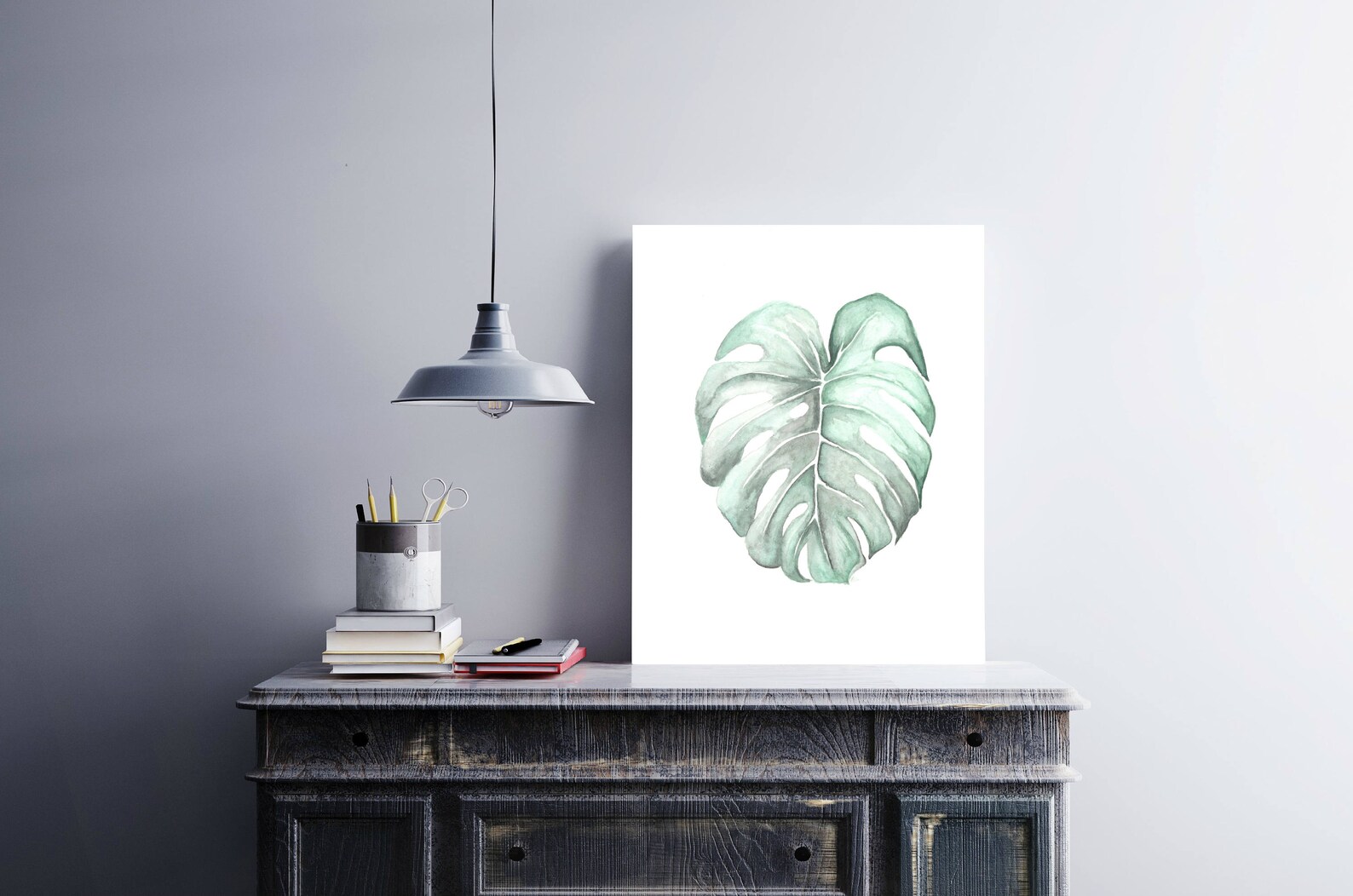 Monstera Leaf Print, Botanical Printable, Monstera Deliciosa, Plant ...