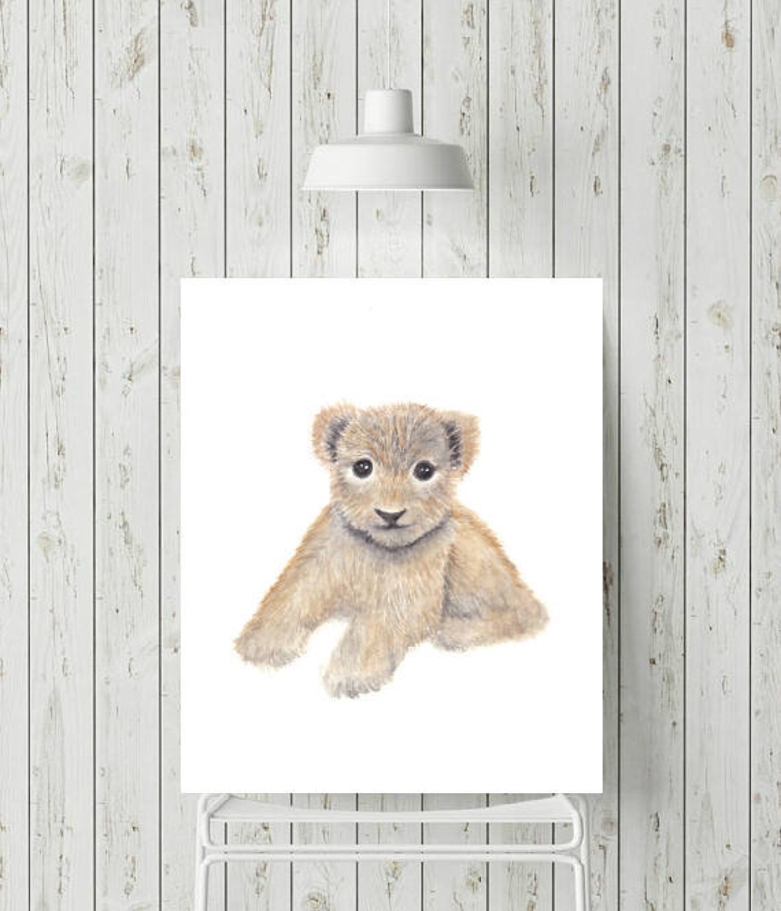 Baby Lion Print Nursery Prints Nursery Animals Safari - Etsy Canada
