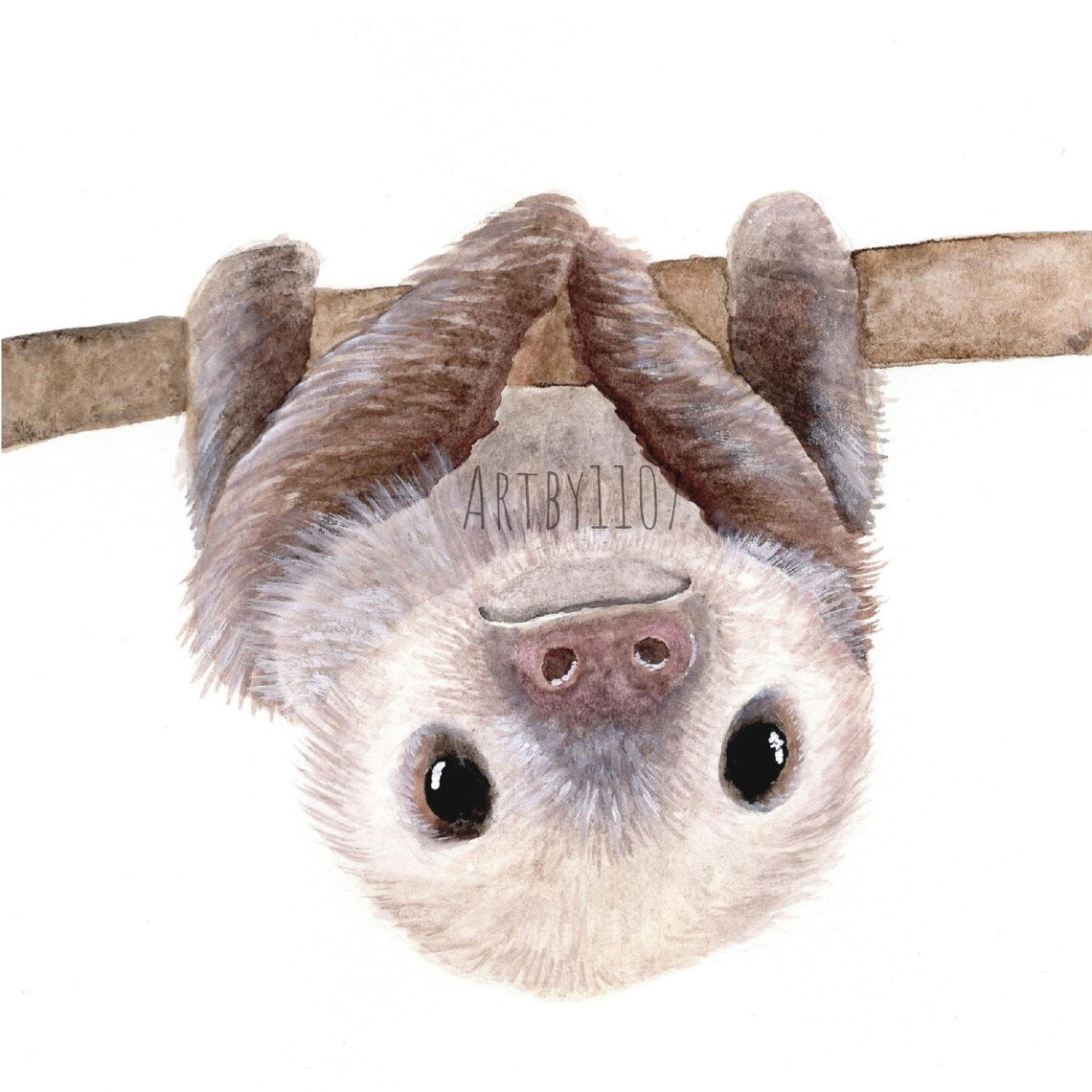 Sloth Nursery Print Set, Set of 2 Sloth Prints, Sloth Nursery Art ...