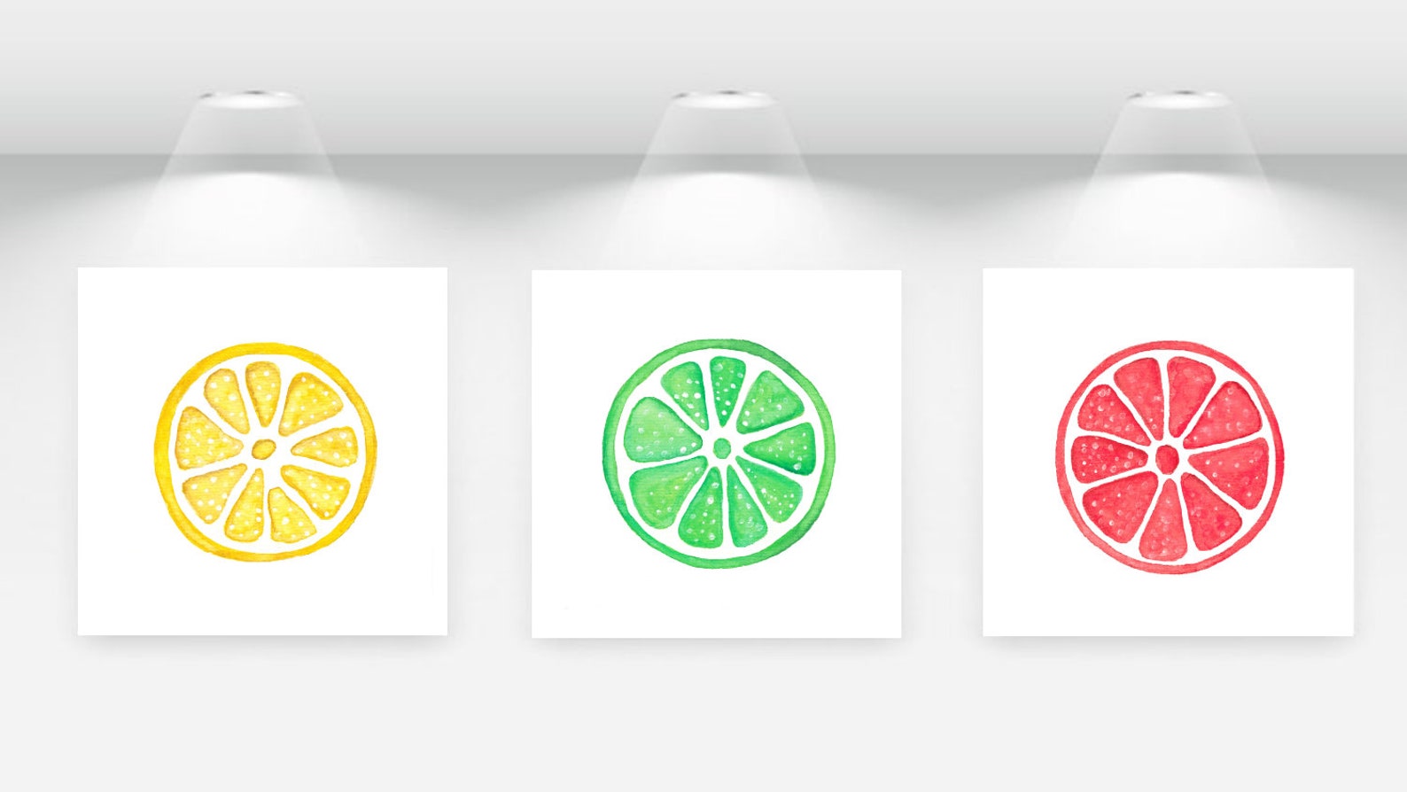 Miniature Lemon Art Print Tiny Art Prints Kitchen Art | Etsy