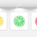 Miniature Lemon Art Print Tiny Art Prints Kitchen Art - Etsy