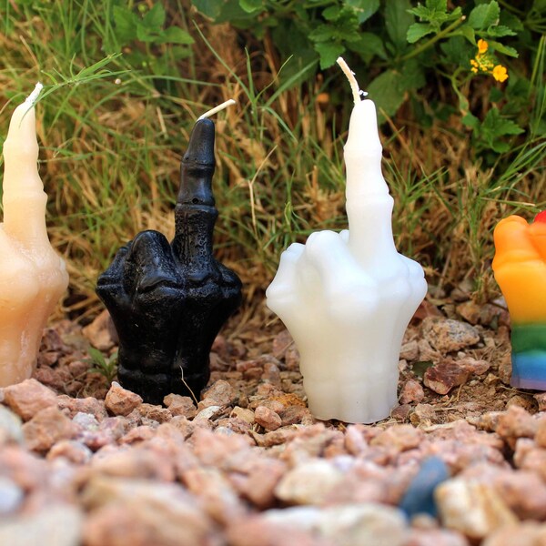 Flipping off Candle - Etsy