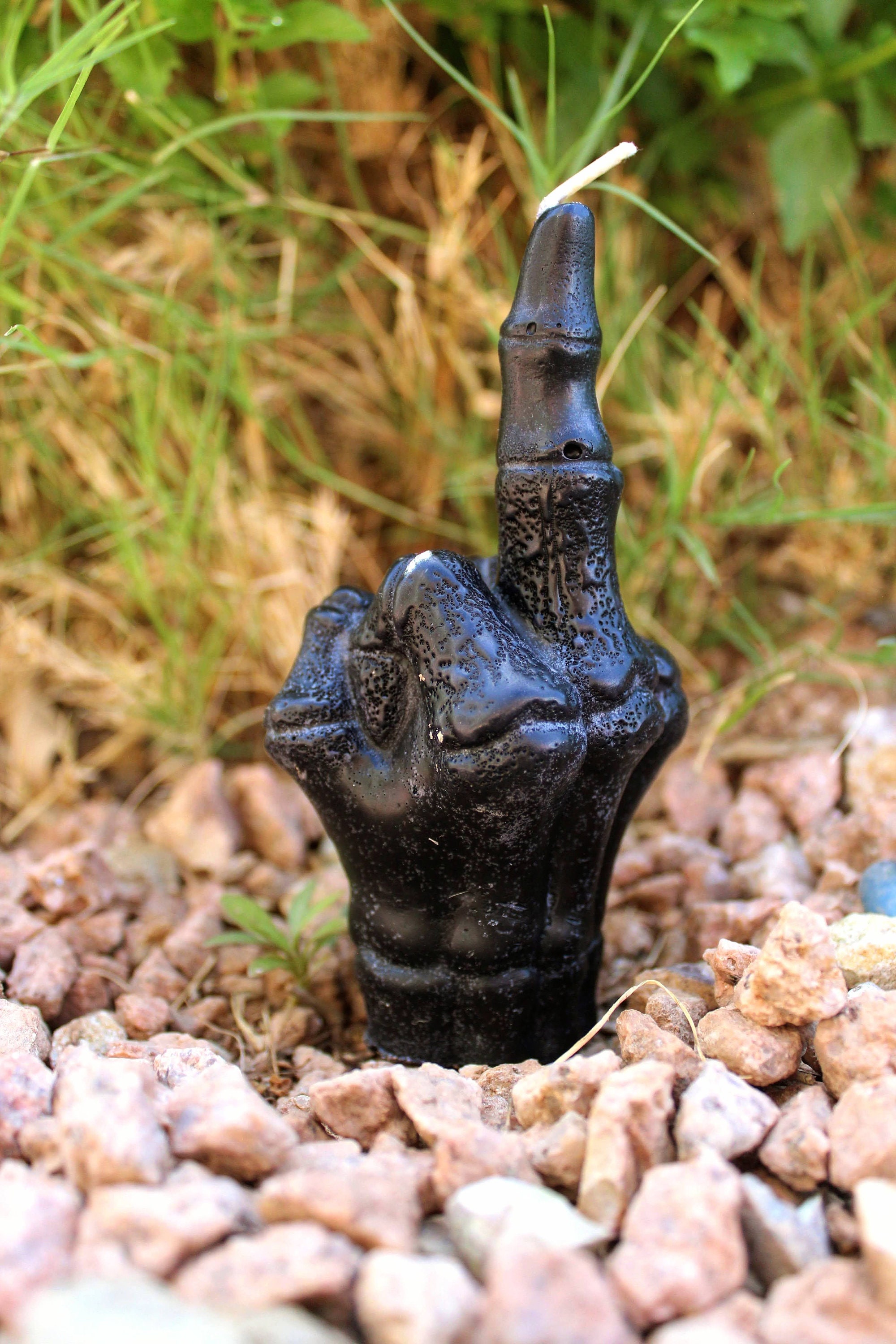 Skeleton Finger Candle, Middle Finger, Flipping Off - Etsy