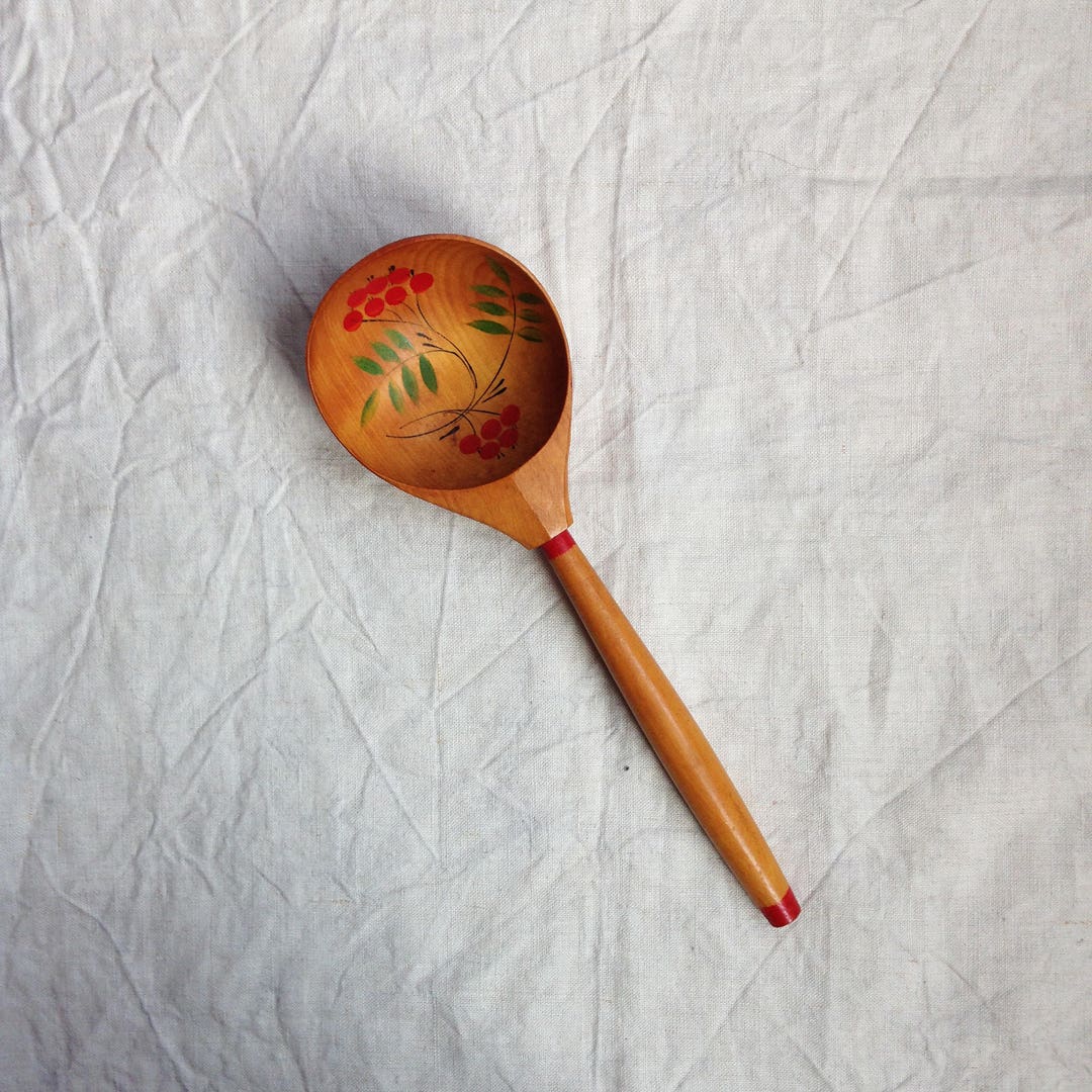 Vintage Folk Art Spoon Swedish Style Decorative Spoon Hand-painted ...