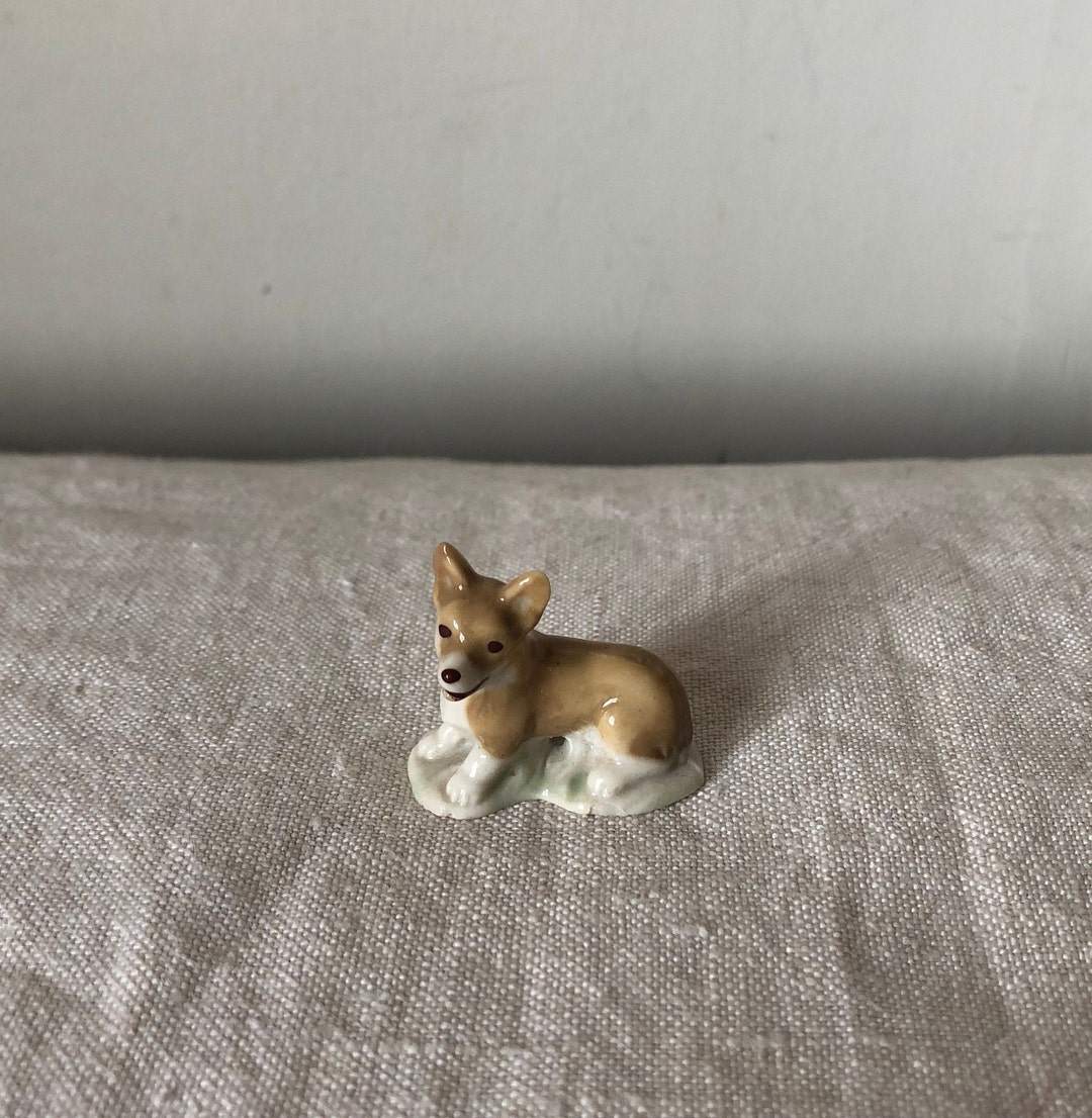 Early Wade Corgi - Vintage Corgi Figurine - Wade Whimsie Corgi ...