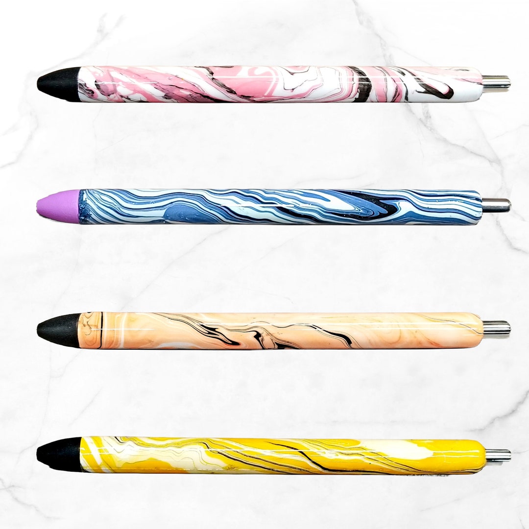 Marbled Pen Personalized Pen Alcohol Ink Pen Epoxy Pen Refill and Pen ...