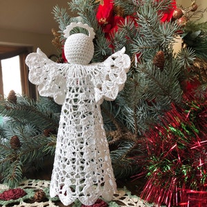 Crochet Angel Tree Topper Crochet Angel Handmade Angel - Etsy