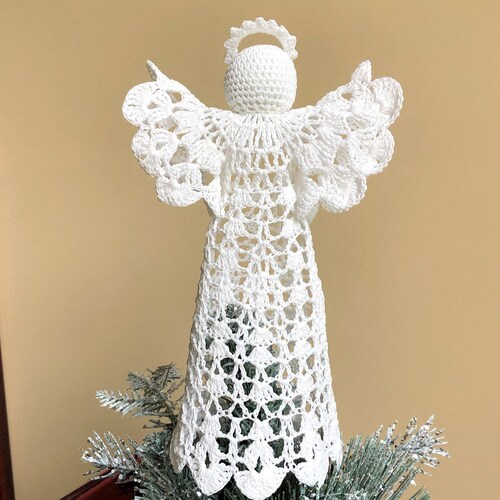 Crochet Angel Tree Topper Crochet Angel Handmade Angel | Etsy