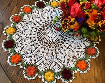 Crochet Fall Doily 12 Inches - Etsy
