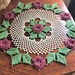 Crochet Doily Made to Order Crochet Flower Doily Rose Doily Crochet ...