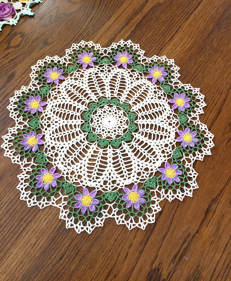 Crochet Doily Made to Order Crochet Spring Doily Spring - Etsy Crochet Doily Made to Order Crochet Spring Doily Spring - Etsy